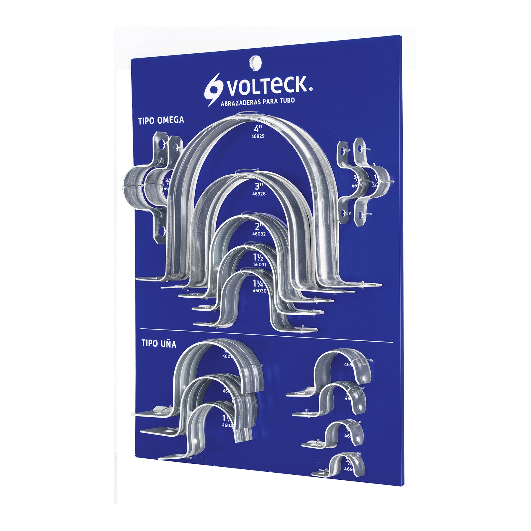 Exhibidor Volteck de Abrazaderas para Tubo | VOLTECK – Iluminación Lux